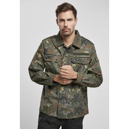 Brandit Damen Kurzarmhemd "Brandit Herren BW Feldbluse"flecktarn, Gr. XL, unifarben, 80% Polyester, 20% Baumwolle, Hemden