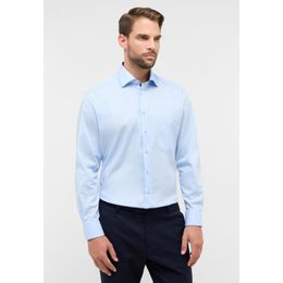 Langarmhemd Eterna "COMFORT FIT", Herren, Gr. 46, Normalgr&ouml;&szlig;en, hellblau, Popeline, 100% Baumwolle, normal, Manschette, Hemden, NON IRON (b&uuml;gelfrei)