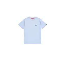 Herren T-Shirt "Signature Backprint T-Shirt"artic blau, Gr. M, Alpha Industries, Obermaterial: 100% Baumwolle, Shirts