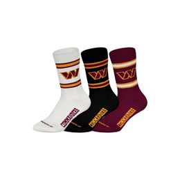 NFL Damen Kurzsocken "Socken NFL 3Pack Crew Socks 3er Pack", Gr. 39, bunt, Obermaterial: 58% Baumwolle CO. 39% Polyester PES. 3% Elasthan EL., Socken