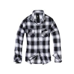 Brandit Damen Langarmhemd "Brandit Damen Amy Flanell Shirt GIRLS"wei&szlig;, schwarz, Gr. XXL, 100% Baumwolle, Hemden