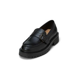 Marc O'Polo Loafer MARC O'POLO "mit robuster Profil-Laufsohle", Damen, Gr. 38, schwarz, Obermaterial: 100% Leder (Rind), unifarben, Schuhe Loafer