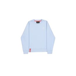 Herren Sweater "Basic Sweatshirt SL"artic blau, Gr. L, Alpha Industries, Obermaterial: 80% Baumwolle, 20% Polyester, Sweatshirts