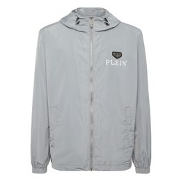 Philipp Plein Herren Windbreaker "Windbreaker"10, grau, Gr. 4XL, Obermaterial: 100% Polyester; Futter: 100% Polyester, Jacken