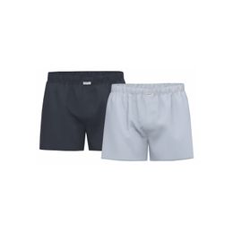 Seidensticker Damen Webboxer "Web-Boxershorts 2er Pack", Gr. Mblau, Obermaterial: 100% Baumwolle CO., Unterhosen