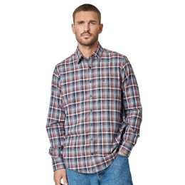 Langarmhemd Casamoda "Casamoda Freizeithemd kariert", Herren, Gr. XL, Normalgr&ouml;&szlig;en, rot, 100% Baumwolle, kariert, l&auml;ssig geschnitten, Hemden