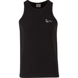 Tanktop Karl Kani "Karl Kani Chest Signature Essential Waffle Tanktop", Herren, Gr. L, schwarz, 60% Baumwolle, 40% Polyester, normal, Tops Tanktop