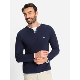 Catamaran Herren Langarmshirt "Langarm-Shirt", blau, Gr. 44, unifarben, 100% Baumwolle, Shirts