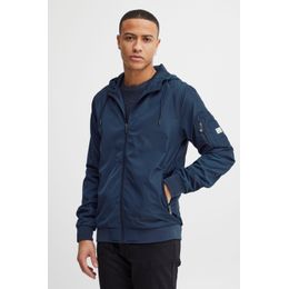 Blend Herren Windbreaker "BHRazy", blau, Gr. XL, unifarben, 100% Polyester, Jacken, Lässige Übergangsjacke mit praktischen Reißverschlusstaschen