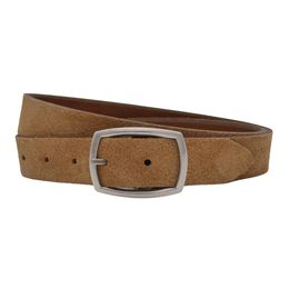 AnnaMatoni Damen Lederg&uuml;rtel "AnnaMatoni Damen Lederg&uuml;rtel in hochwertigem Velour Leder 3cm"cognac 640, Gr. 115, 100% Leder, G&uuml;rtel
