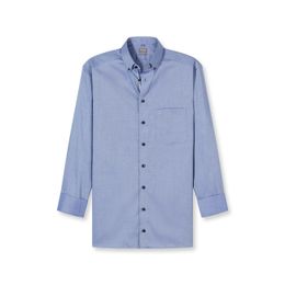 OLYMP Jungen Businesshemd "OLYMP Luxor, comfort fit, Businesshemd, Button-down"rauchblau, Gr. 39, 100% Baumwolle, Hemden