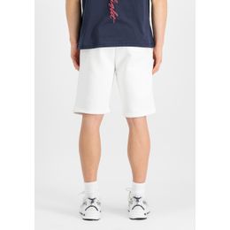 Herren Shorts "Basic Short SL II", wei&szlig;, Gr. L, Alpha Industries, Obermaterial: 80% Baumwolle, 20% Polyester, Hosen
