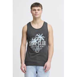 Tanktop Blend "BHCali", Herren, Gr. M, charcoal mix, Web, 100% Baumwolle, bedruckt, regular fit, Rundhals, angesetztes B&uuml;ndchen, Tops Tanktop, L&auml;ssiges Tanktop mit Rundhalssauschnitt und Print