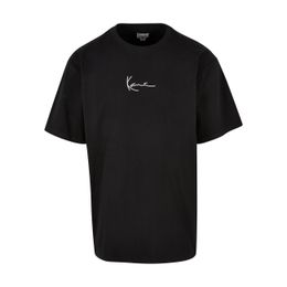 Karl Kani Damen T-Shirt "Karl Kani Small Signature White Logo Tee black"schwarz, Gr. XL, bedruckt, 100% Baumwolle, Shirts