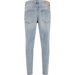2Y STUDIOS Herren Bequeme Jeans "2Y Studios 2Y Destroyed Slim Fit Jeans", blau, Gr. 30, unifarben, 98% Baumwolle, 2% Elasthan, Jeans