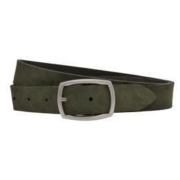 AnnaMatoni Damen Lederg&uuml;rtel "AnnaMatoni Damen Lederg&uuml;rtel in hochwertigem Velour Leder 3cm"olive 560, Gr. 110, 100% Leder, G&uuml;rtel