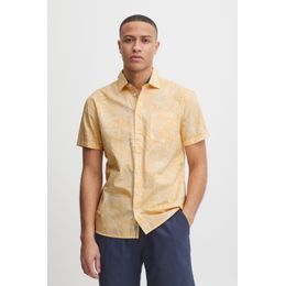 Blend Herren Kurzarmhemd "BHShirt"peach cobbler, Gr. S, gemustert, Web, 100% Baumwolle, Hemden, Stilvolles Hemd mit kurzen &Auml;rmeln