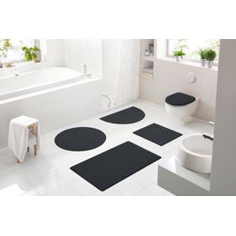 Badematte Bruno Banani, H:20mm, grau, Polyacryl, Badematten, "Danny", Made in Europe, einfarbiger Badteppich