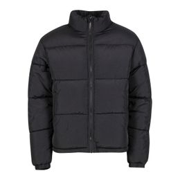 Winterjacke Urban Classics "Urban Classics Crinkle Puffer Jacket", Damen, Gr. XL, schwarz, 100% Nylon, unifarben, normal, amerikanischer Ausschnitt, Jacken Winterjacke