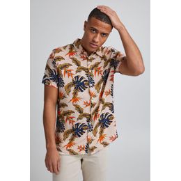 Blend Herren Hawaiihemd "BHGawai", rosa, Gr. XL, gebl&uuml;mt, 100% Viskose, Hemden, Stilvolles Hemd mit kurzen &Auml;rmeln