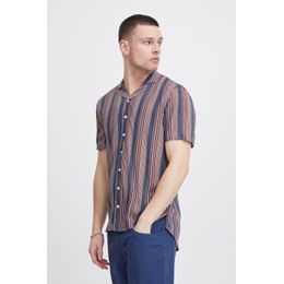 Blend Herren Kurzarmhemd "BHShirt", blau, Gr. XXL, gestreift, 100% Viskose, Hemden, Sommerliches Kurzarmhemd mit Streifen