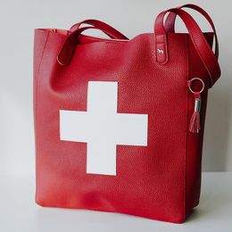 Hunter Shoppertasche Milano Swiss rot / one-size