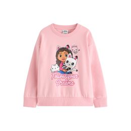 Lindex Sweatshirt 'Gabbys Dollhouse' M&auml;dchen Gr&ouml;&szlig;e 104 dunkelbraun / dunkelorange / rosa / wei&szlig;