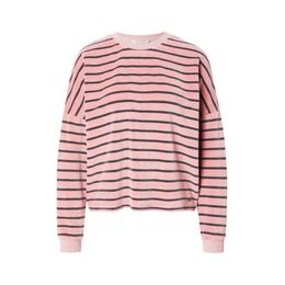 Herrlicher Sweatshirt 'Smila' Damen Gr&ouml;&szlig;e XL rosa / schwarz