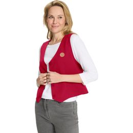 Damen Weste zum Kn&ouml;pfen rot, Gr&ouml;&szlig;e 48