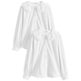Clarks Bluse M&auml;dchen Gr&ouml;&szlig;e 98 wei&szlig;