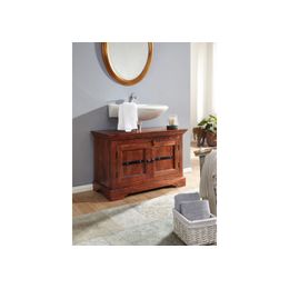 Waschbeckenunterschrank Akazie 88x43x60 nougat lackiert OXFORD #1005
