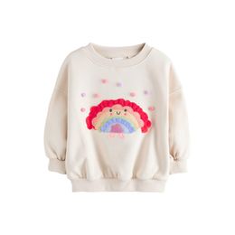 next Sweatshirt M&auml;dchen Gr&ouml;&szlig;e 80 creme / pastellgr&uuml;n / violettblau / rot
