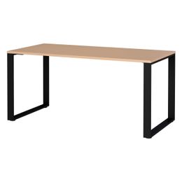 Tchibo - Schreibtisch &raquo;Oviedo&laquo; - 160x80x74cm - schwarz - Holz / Metall