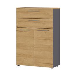 Tchibo - Aktenschrank &raquo;Agenda&laquo; - 80x40x120cm - braun - Holz / Metall / Kunststoff
