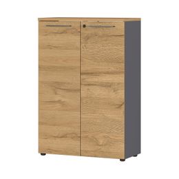 Tchibo - Aktenschrank &raquo;Agenda&laquo; - 80x40x120cm - braun - Holz / Metall / Kunststoff