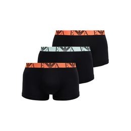Emporio Armani Boxershorts Herren Gr&ouml;&szlig;e M pastellblau / mandarine / schwarz