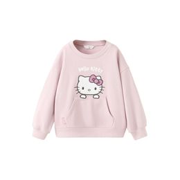 Mango Kids Sweatshirt 'HKKITTY' M&auml;dchen Gr&ouml;&szlig;e 104 lila / rosa / schwarz / wei&szlig;