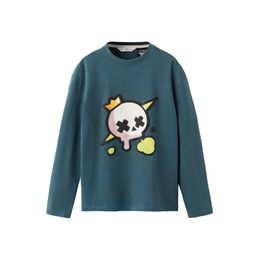 Mango Kids Shirt 'BRAWKING' Jungen Gr&ouml;&szlig;e 164 cyanblau / gelb / schwarz / wei&szlig;