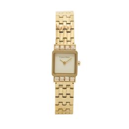 Calvin Klein Uhr 'Poise' Damen Gr&ouml;&szlig;e One Size ecru / gold