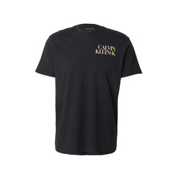 Calvin Klein Jeans T-Shirt '30S' Herren Gr&ouml;&szlig;e XXL beige / gelb / schwarz