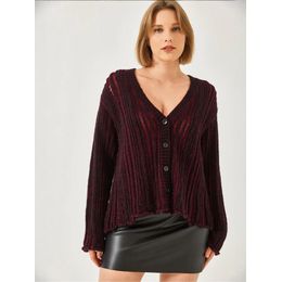 Bianco Lucci Strickjacke Damen Gr&ouml;&szlig;e S/L merlot
