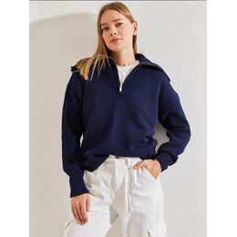 Bianco Lucci Pullover Damen Gr&ouml;&szlig;e S/L marine