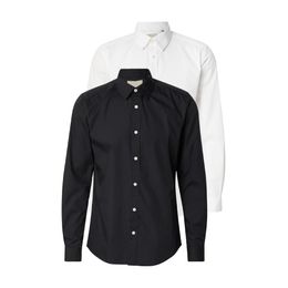Only & Sons Only & Sons Button Up Shirt 'ONSFlorian' male size XL Black / White