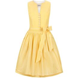 Stockerpoint Dirndl 'Fina' Damen Gr&ouml;&szlig;e 36 gelb / wei&szlig;