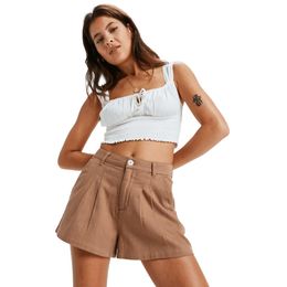 Roxy Pleat-Front Pants 'Attractive Light' female Brown size 29