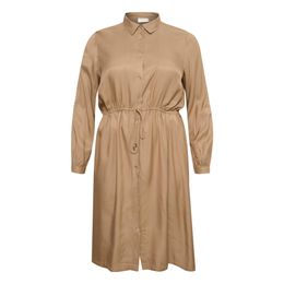 Kaffe Curve Kleid 'Dannia' Damen Gr&ouml;&szlig;e 54 dunkelbeige Winterkleid