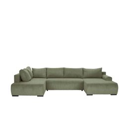Smart Wohnlandschaft Nelly gr&uuml;n Ma&szlig;e (cm): B: 345 H: 85 T: 202.0 Sofas > Sofas nach Material > Stoffsofas &raquo; Sofa DE