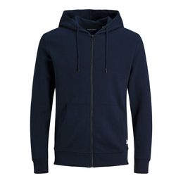 Jack & Jones Plus Jack & Jones Plus Zip-Up Hoodie male Blue size 8XL