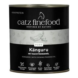 Catz Finefood Nassfutter Katze Pure Adult K&auml;nguru 6x800 g