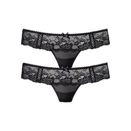 Vivance By Lascana Slip (2 Stck.) Damen Gr&ouml;&szlig;e L schwarz